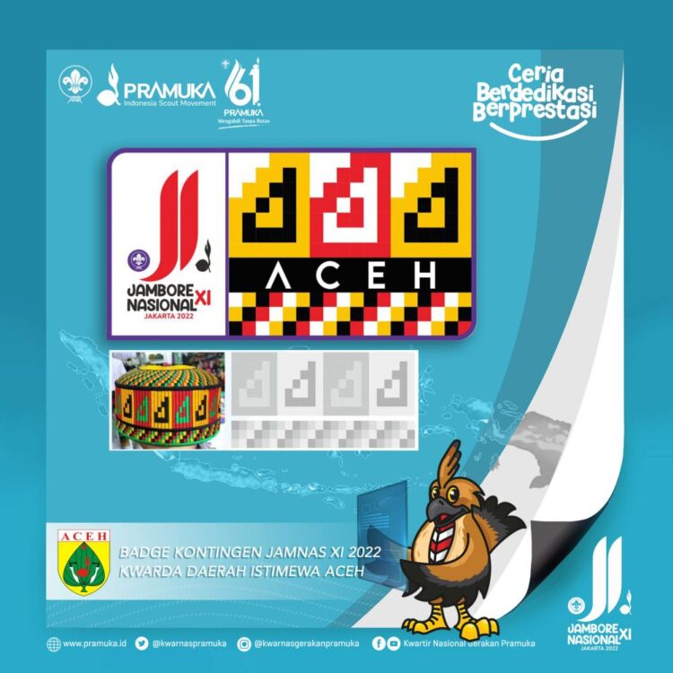 Inilah 34 Badge Kontingen Daerah Peserta Jamnas XI 2022 – Jamnas Pramuka XI